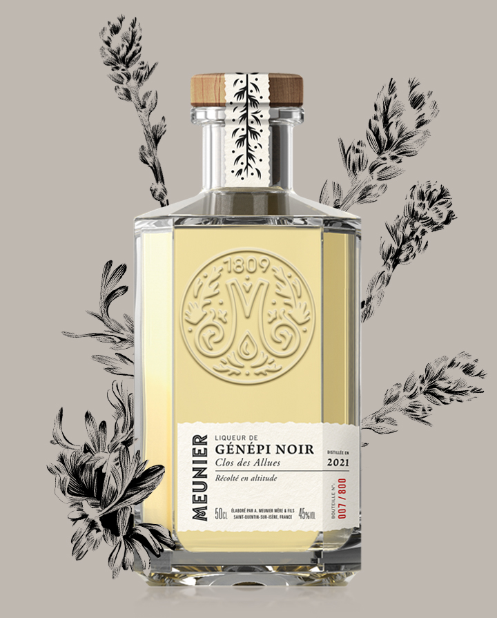 Génépi Noir | Meunier : distillerie artisanale de génépi, gin et ...